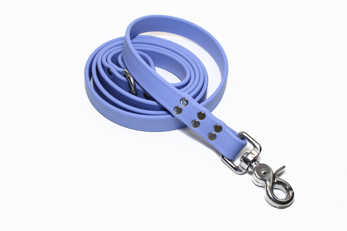 Periwinkle Biothane Large Dog Leash - 3/4" (20mm) wide – Dog Walkies.ca