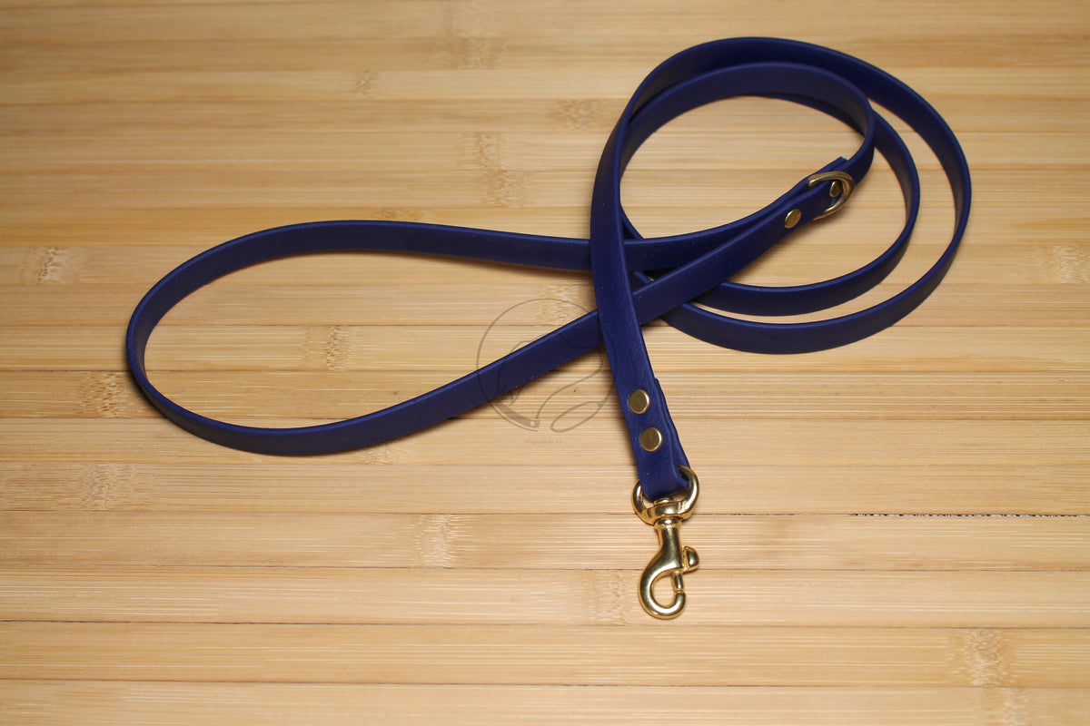 Navy Blue Biothane Small Dog Leash – Dog Walkies.ca